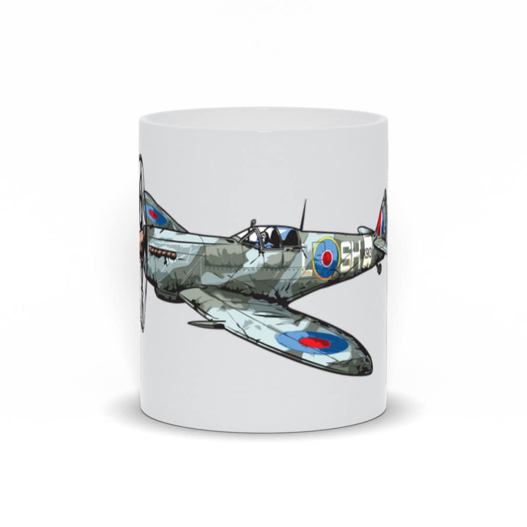 Spitfire Mug: WWII British Warplane Coffee Mug - Etsy