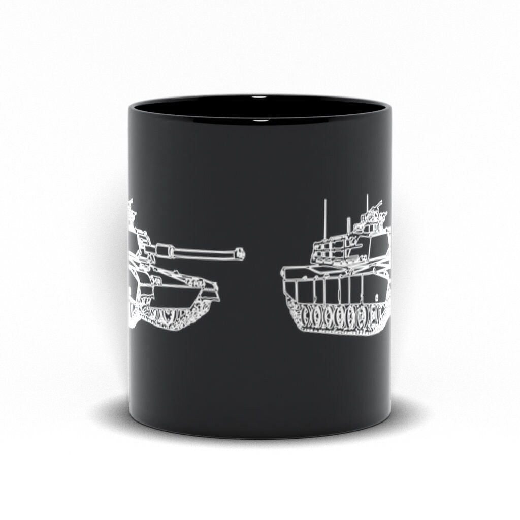 M1 Tank Black Coffee Mug Black Tank Coffee Mug Tank Gifts US Military ...