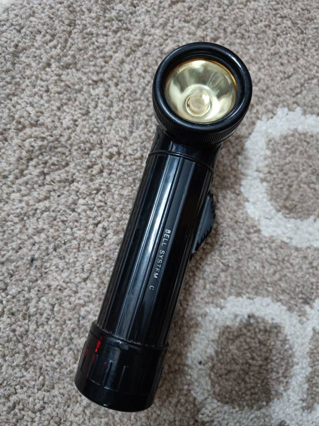 Vintage G.t.price Black Angled Bell System C Flashlight - Etsy