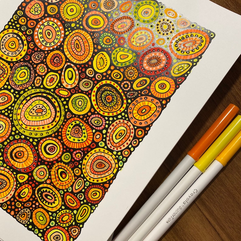 VOLUME-3 -- Anti-stress Coloring - Etsy