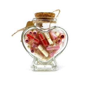 Love Messages in a Heart Glass Jar: 50 Reasons I Love You | Valentine's ...