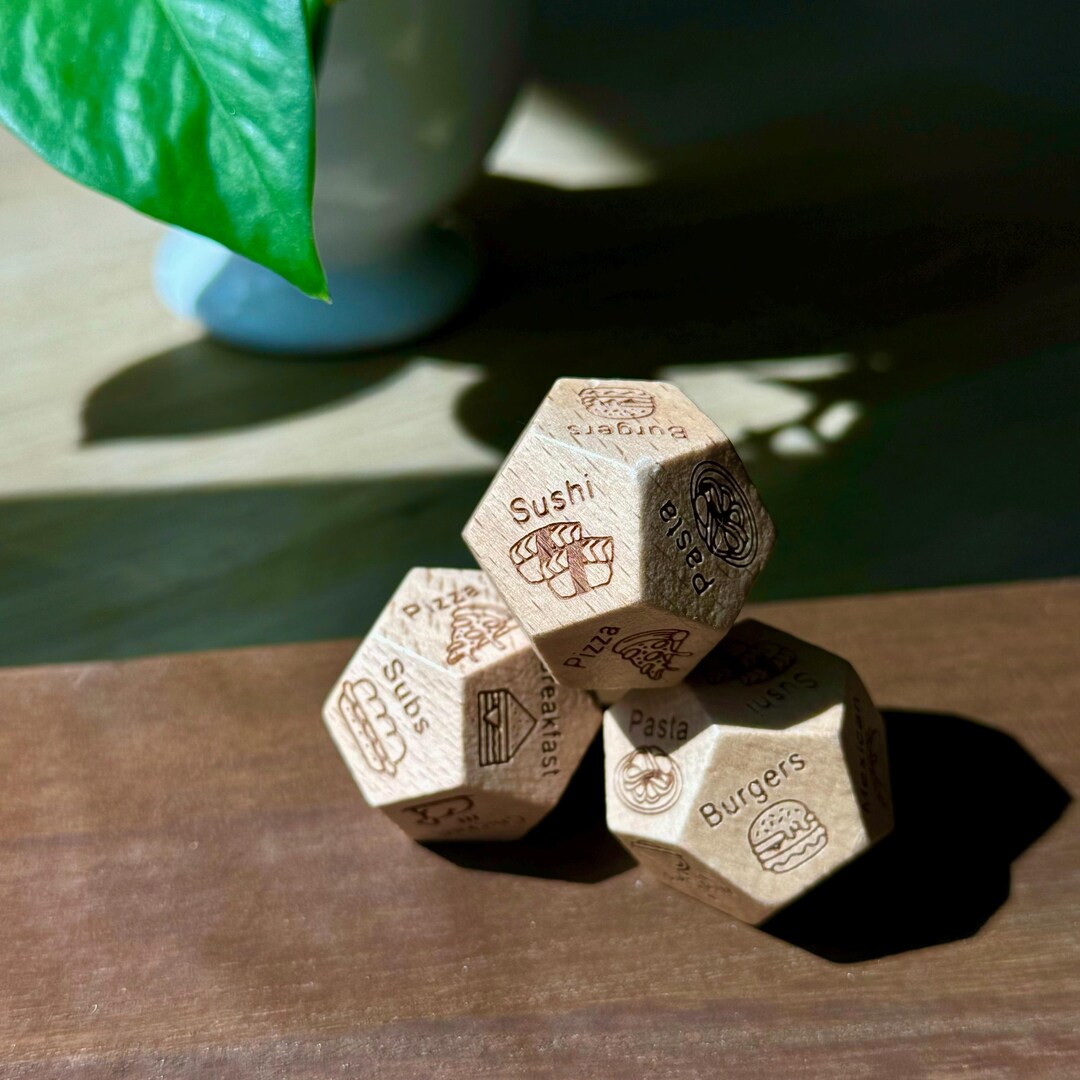 Couples Dinner Date Dice, Where to Eat Dice, Couples Dice, Food Decider Dice, Date Night Dice ...