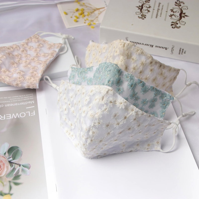 Embroidered Face Mask - Etsy