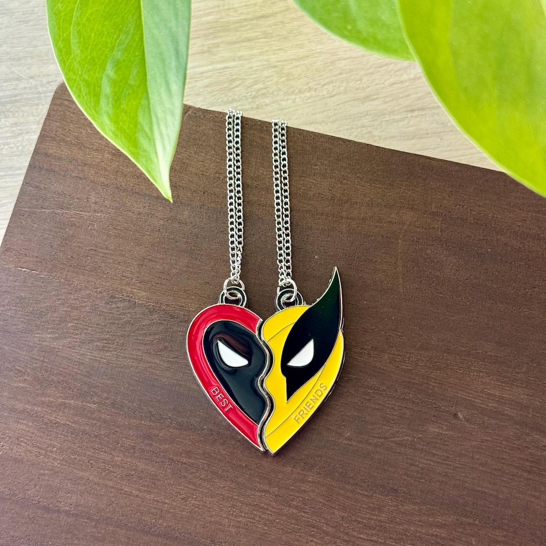 Wolverine and Deadpool Best Friend Charm, Superhero Best Friends ...