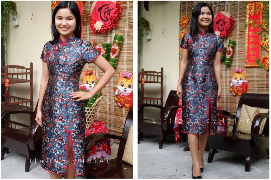 Brocade Cheongsam Chinese Dress - Etsy