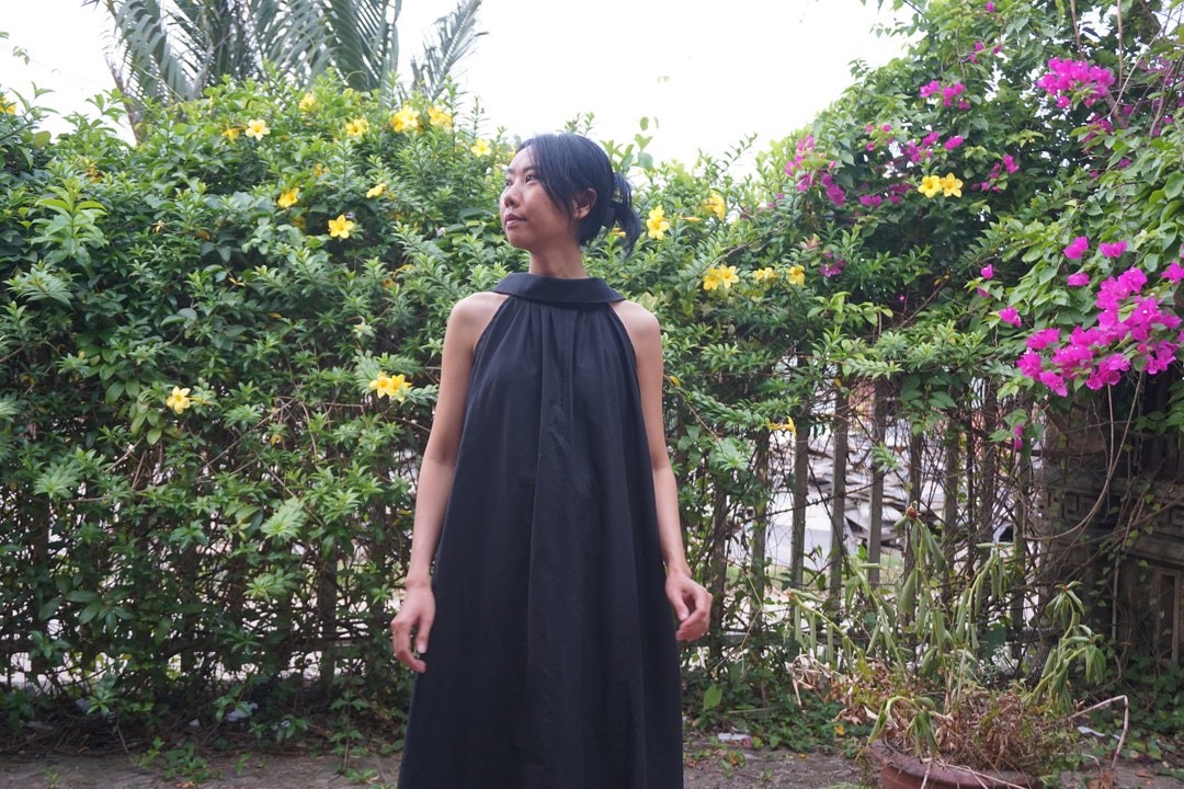 Linen Maxi Dress: Long Floating Womens Boho Beach Outfit - Etsy