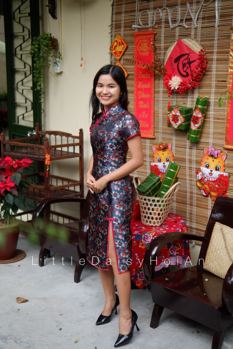 Brocade Cheongsam Chinese Dress - Etsy