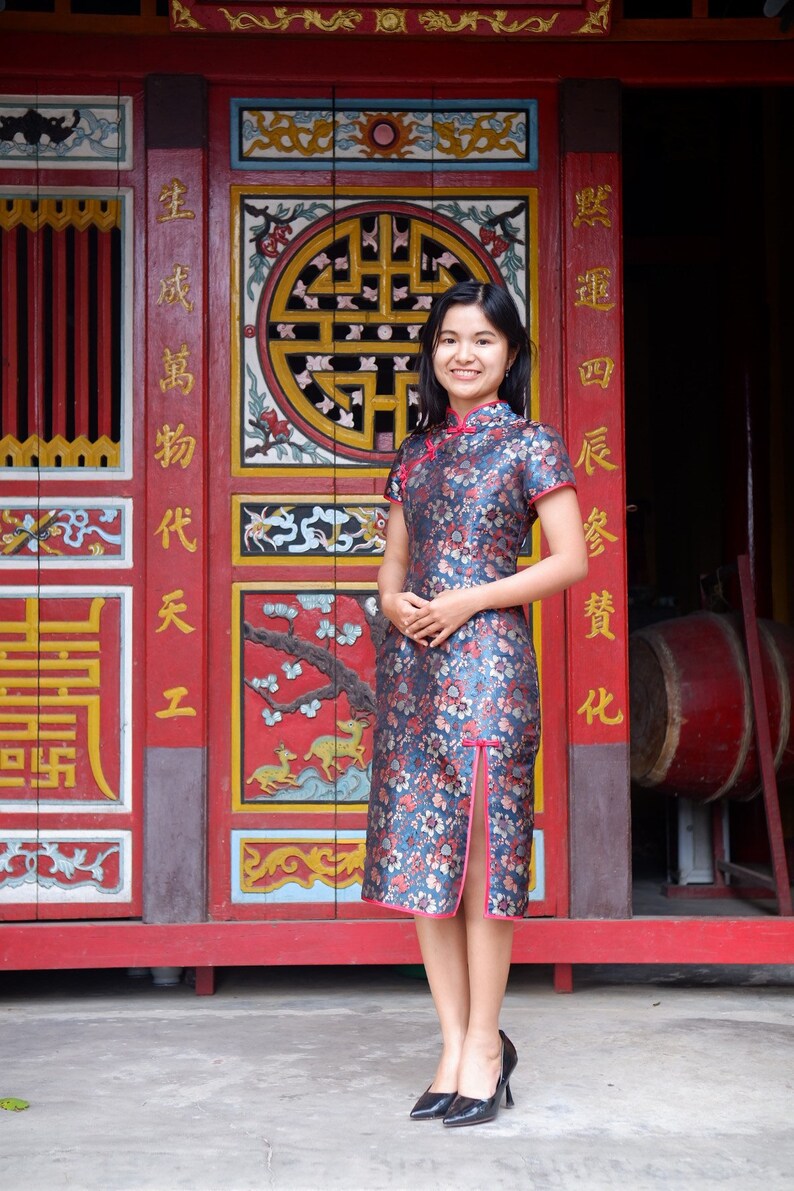 Brocade Cheongsam Chinese Dress - Etsy