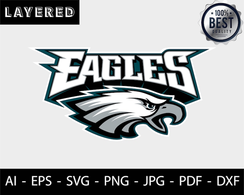 Philadelphia Eagles Logo svg Eagles cut file Eagles vector | Etsy