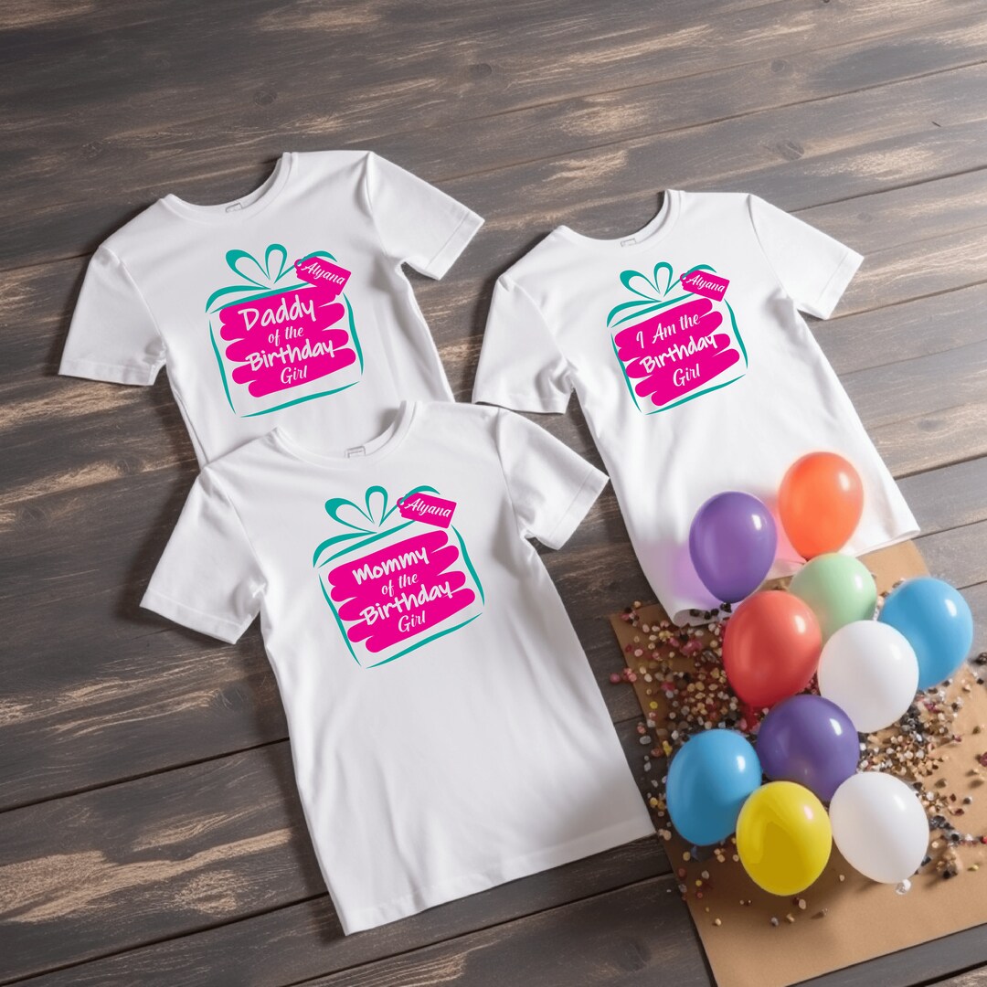 Birthday Girl Design for T-shirts - Customized - PNG Download - Etsy