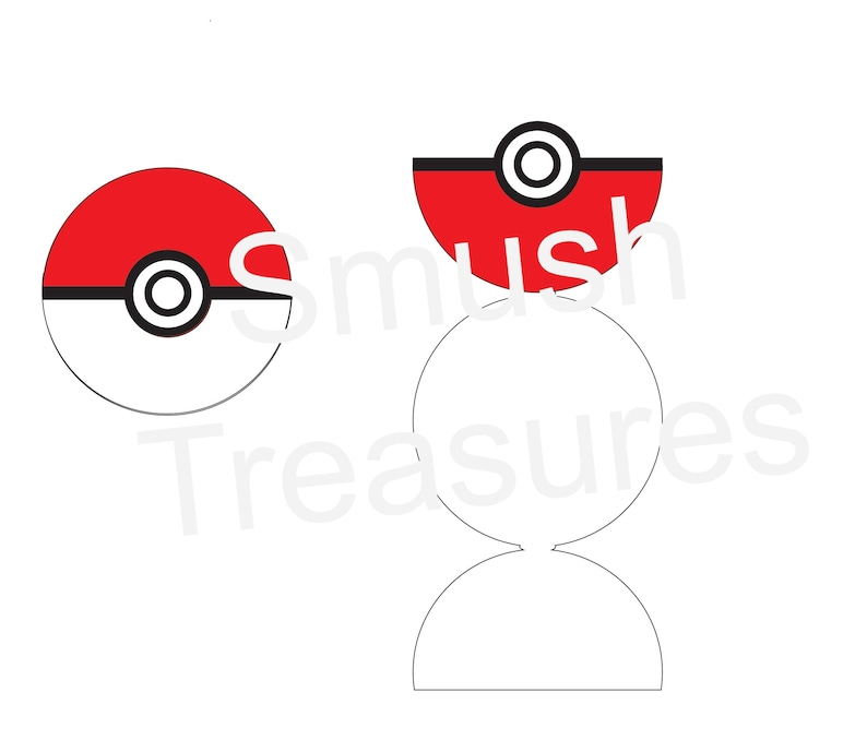 Pokemon Ball SVG, PNG, Cut File, Card, Tag, Invitation - Etsy