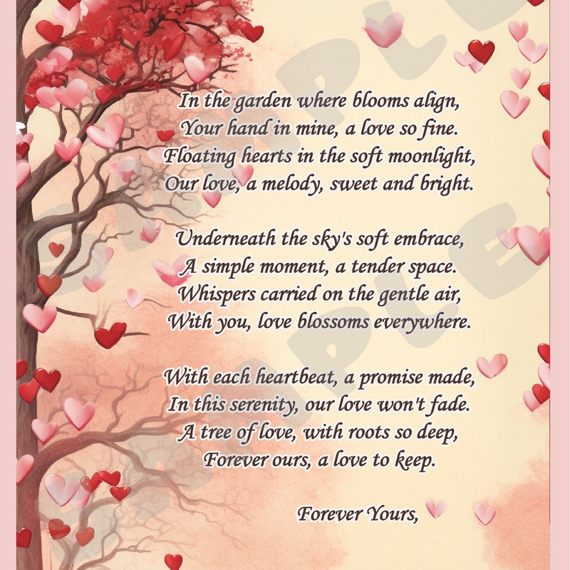 Valentines Day Poem - Etsy