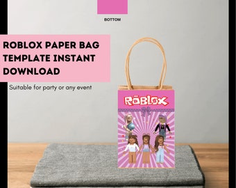 Roblox Paper Bag | Etsy