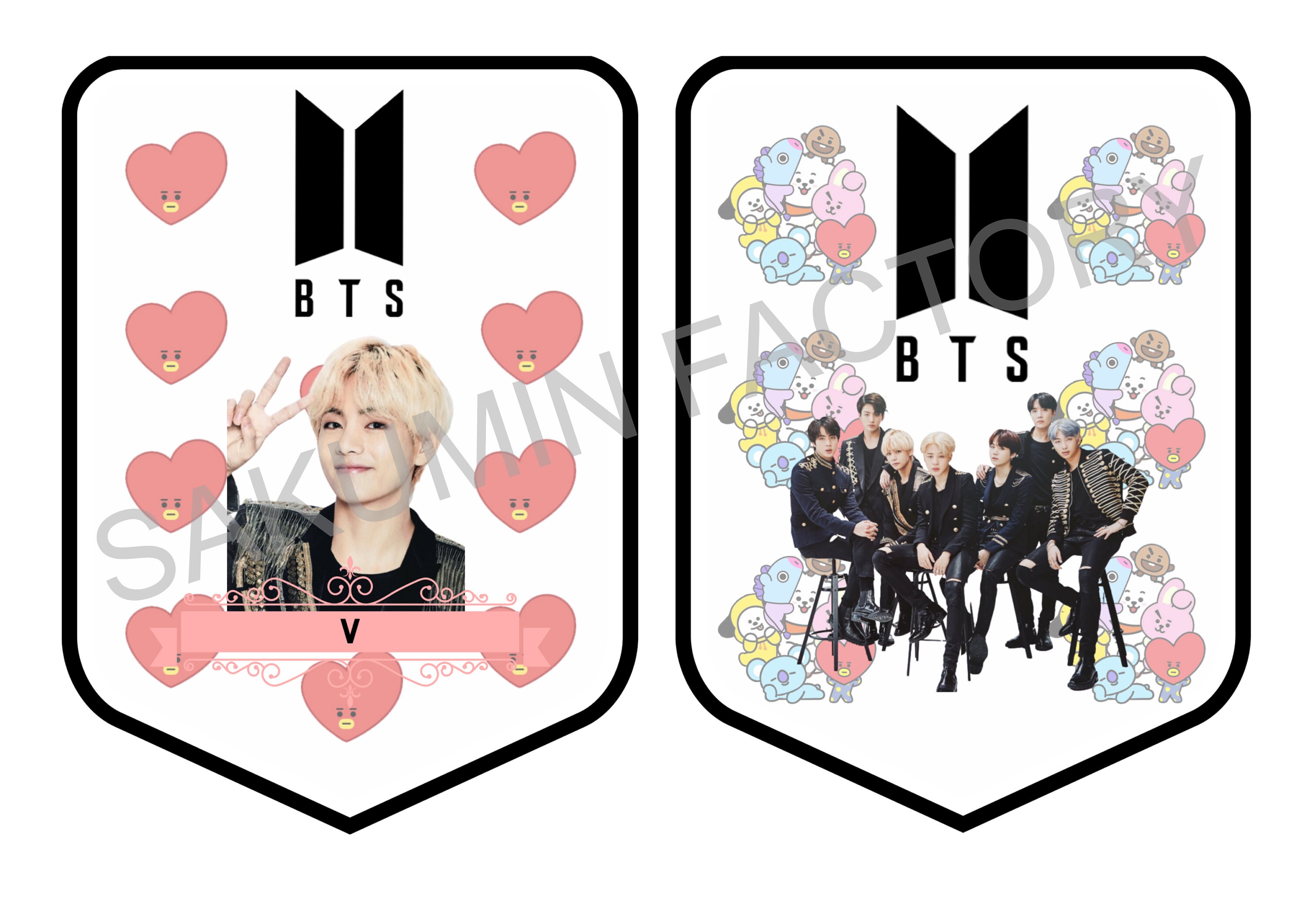 Bts Bt21 Banner Flag Digital Download Bts BT21 Party | Etsy