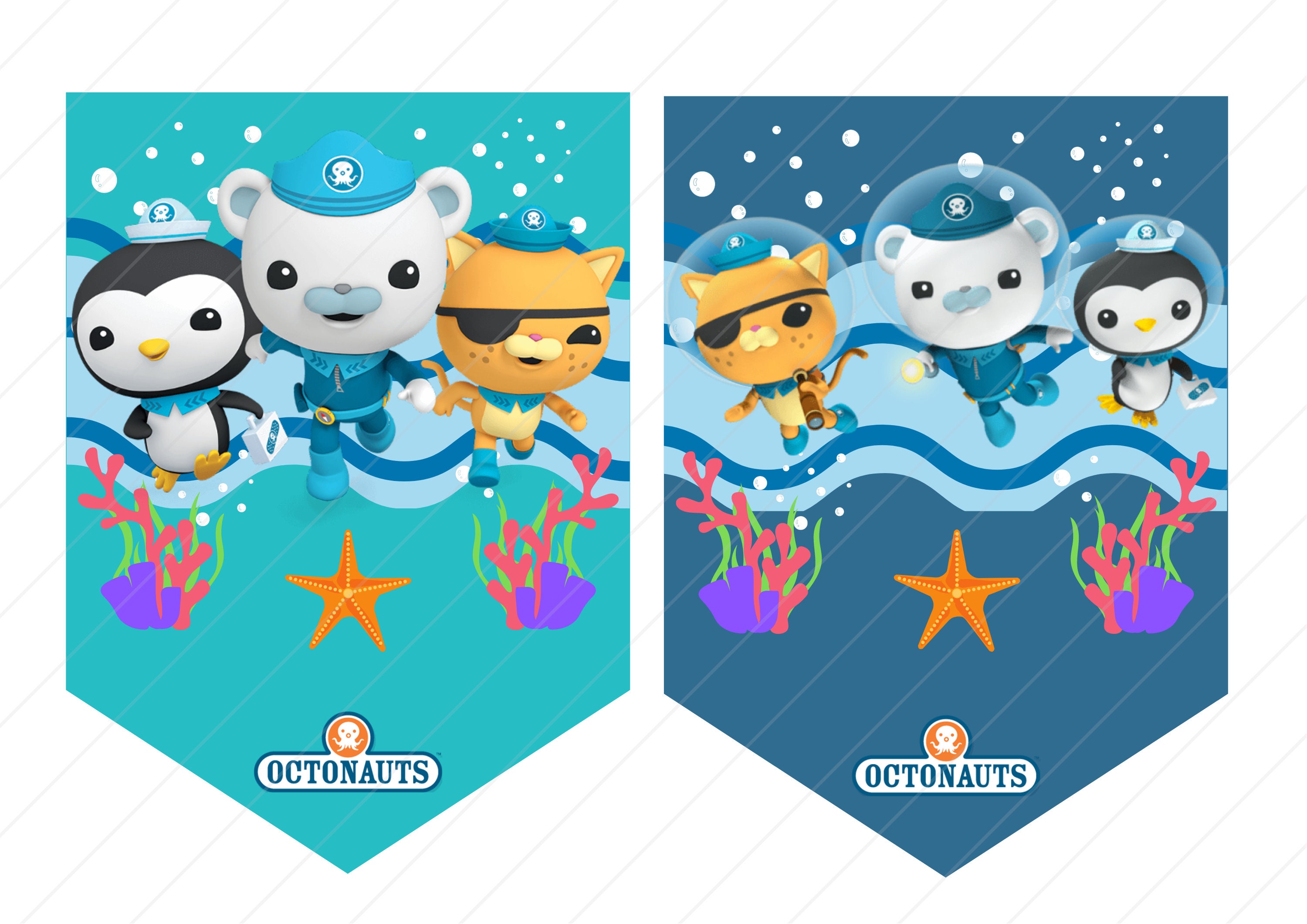 Octonauts Banner Flag Digital Download Octonauts Party | Etsy