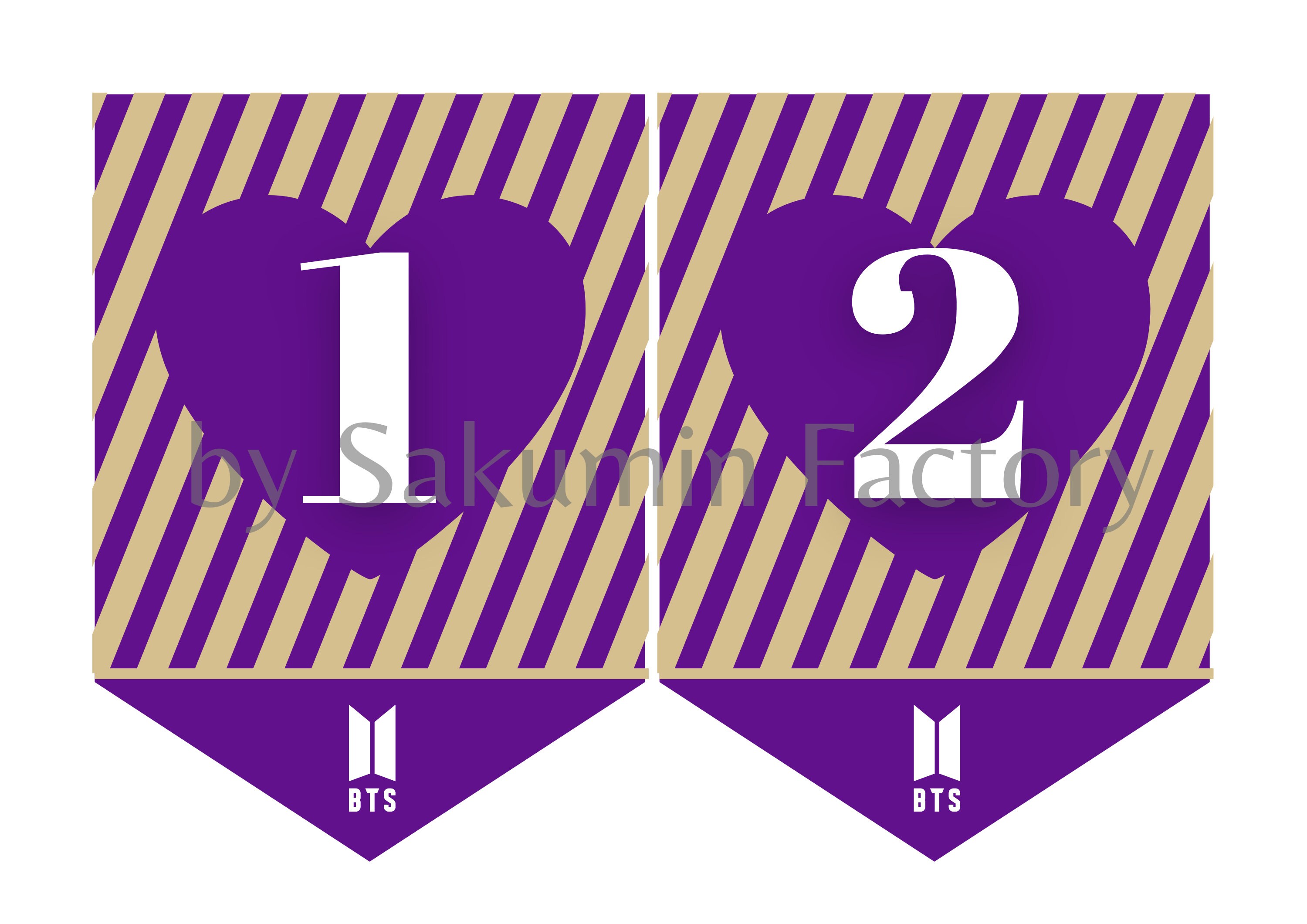 Bts Banner Flag Digital Download Bts Party Decorations Bts | Etsy