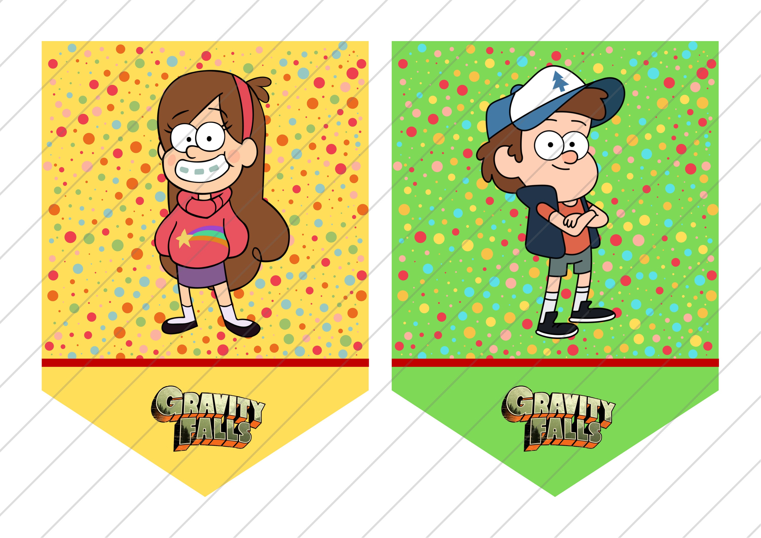 Gravity Falls Banner Flag Digital Download Gravity Falls | Etsy