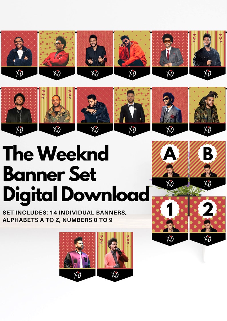 The Weeknd Banner Flag Digital Download The Weeknd Party | Etsy