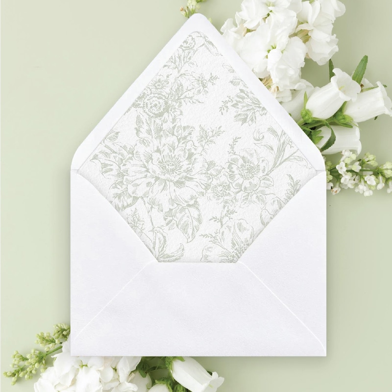 Envelope Liners Toile Printed Template - Etsy