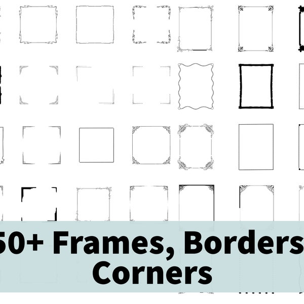 Line Drawing Borders - Etsy Canada