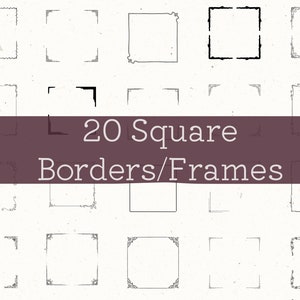 50+ Frames, Borders, & Corners | Commercial Use | SVG and PNG Files ...