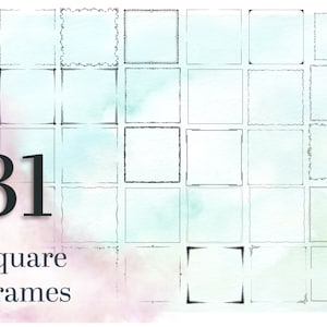51 Borders and Frames Digital Bundle | SVG and PNG | Commercial Use ...