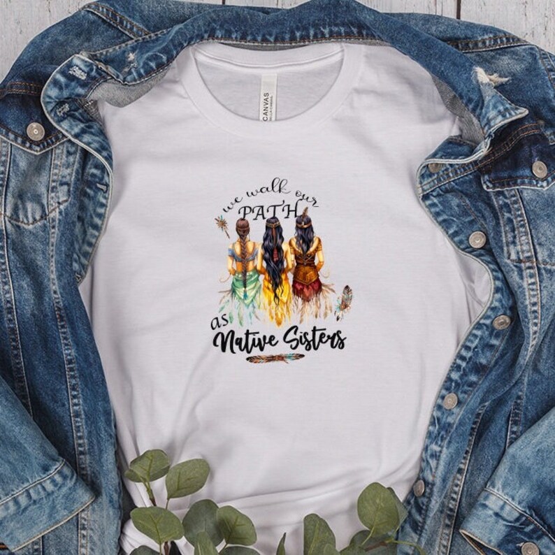 Native American Sisters PNG Digital Art, Instant Download, Sublimation ...