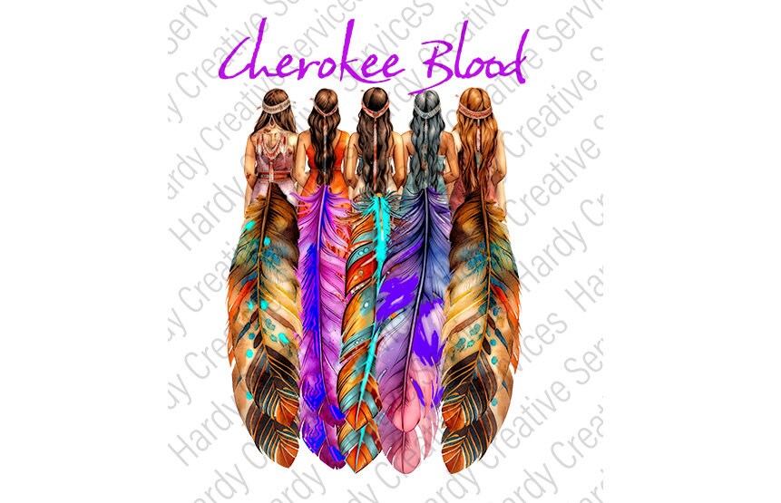 Native American Cherokee Blood PNG Digital Download, Sublimation ...