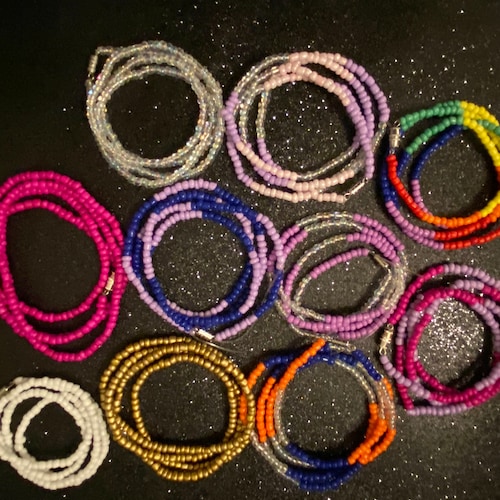 African Waist Beads With Clasp Waist Bead Set Waist Beads - Etsy