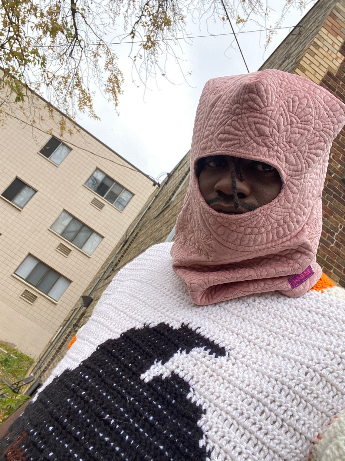 Velvet Quilted Designer Ski Mask / Embroidery | Etsy