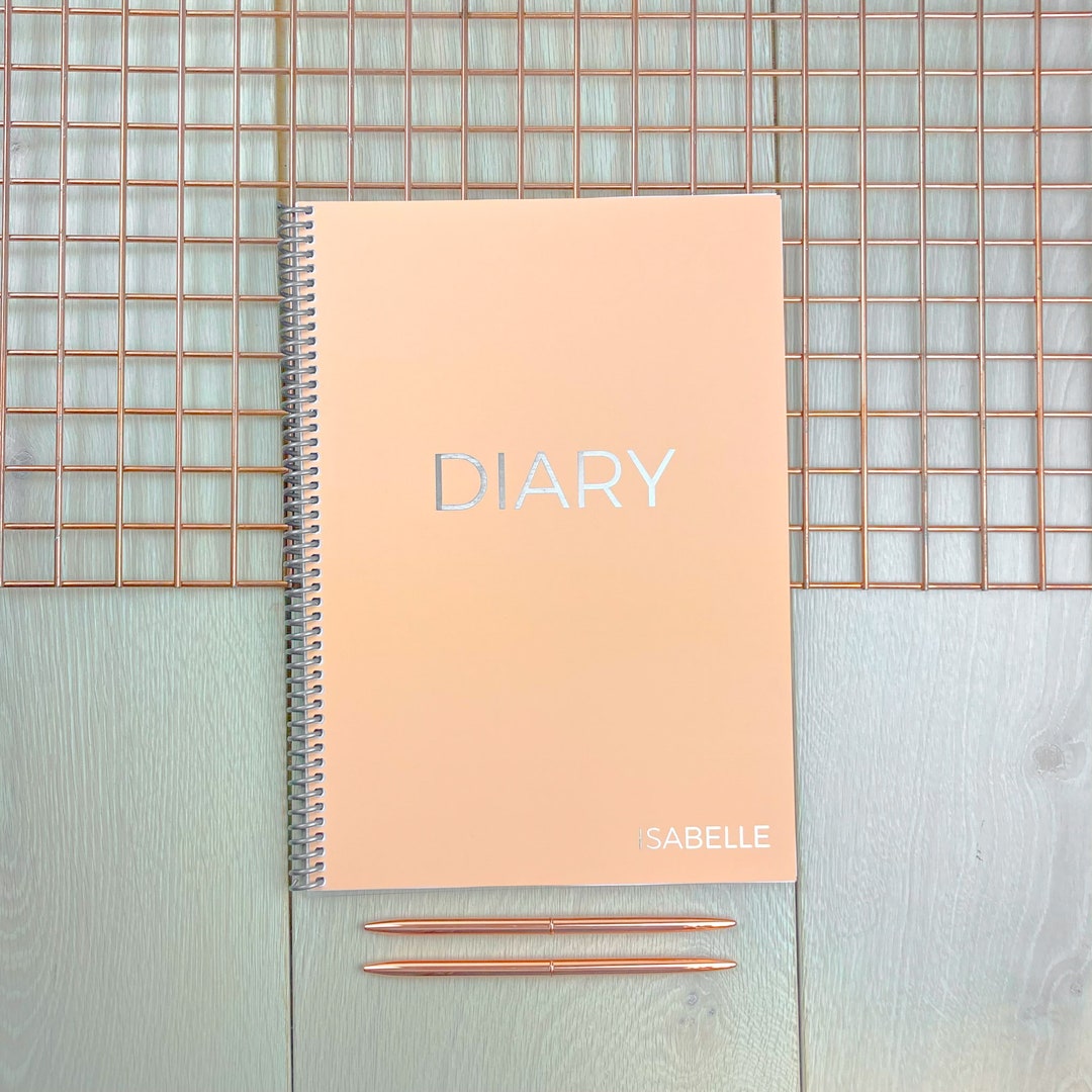 2026 Diary, A4, Personalised Diary, Week to View, Personalised Cover ...