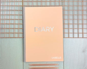 2025, A5, 'best Mum' Personalised Diary, Week to View, Foil Print ...