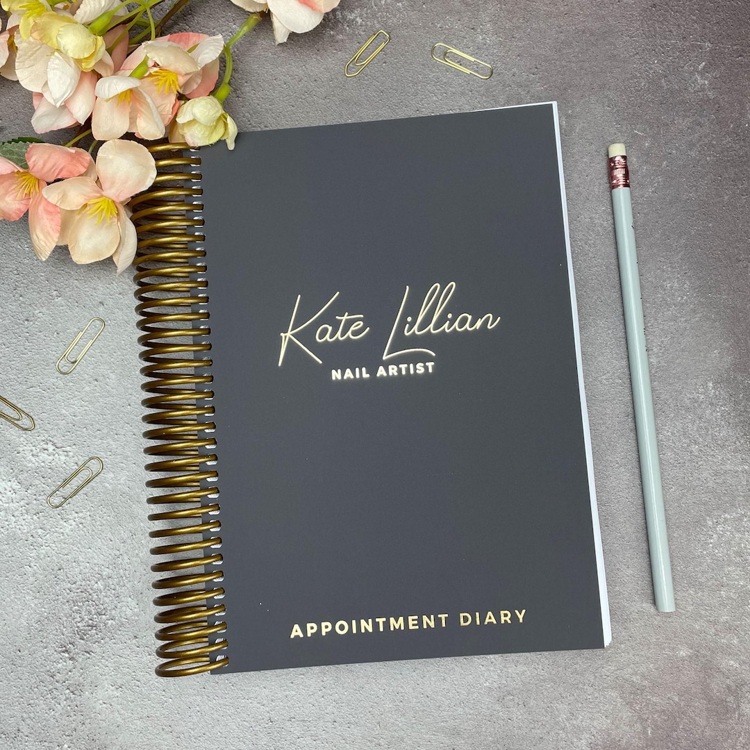 2025/26/27, A5, Appointment Diary, Day per Page, Foiled, Personalised ...