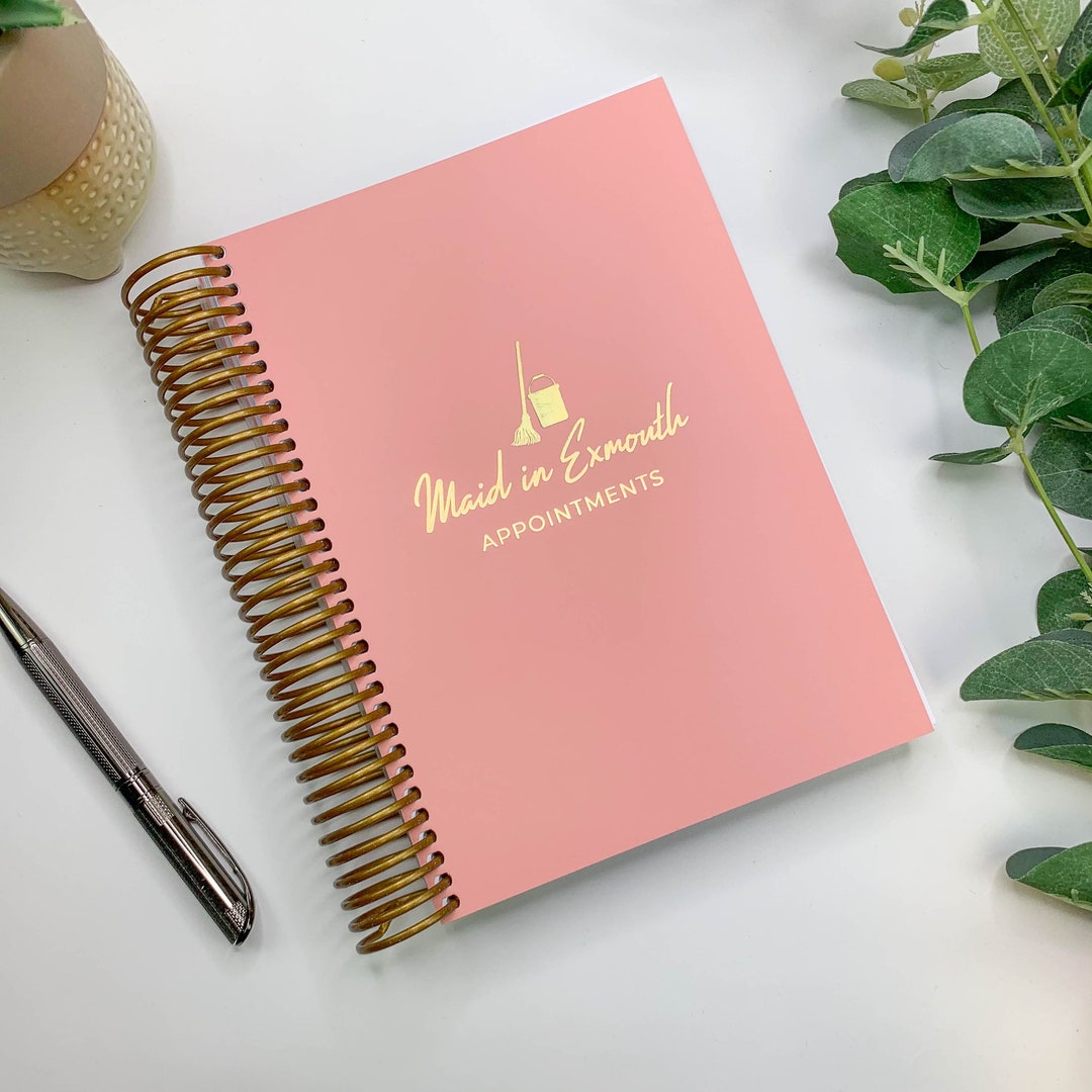2025, A5, Appointment Diary, Day per Page, Foil Print, Personalised ...
