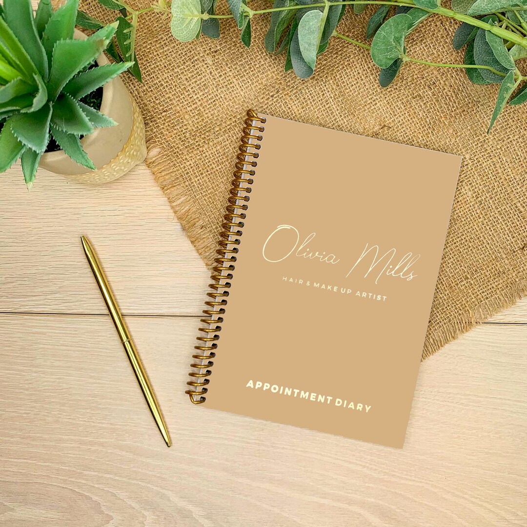2026 Appointment Diary, A5, Week to View, Personalised Cover, Foil ...