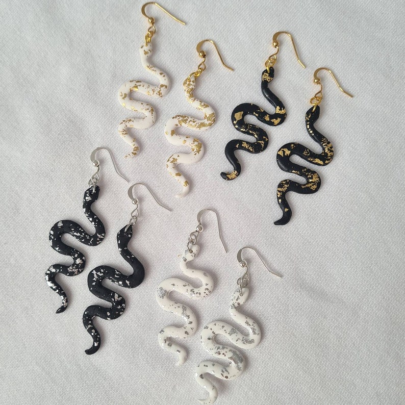The Mystical Snake Polymer Clay Earrings | Etsy