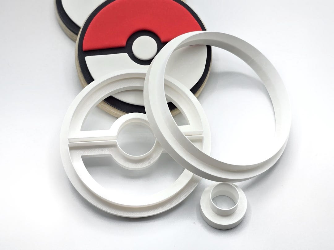 Pokémon Pokeball Cutter, Cookie Decoration, Craft for Pokémon Fans ...