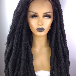 JUMBO LOCS Full Lace Wig, Bae Locs, Dread Locs ,large Faux Locs ...