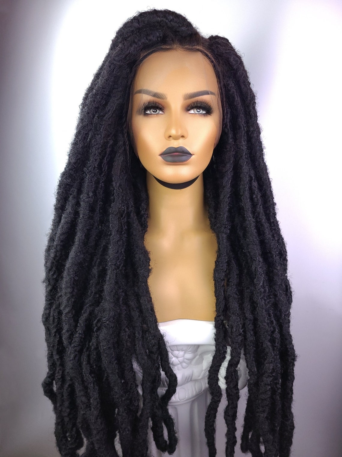 JUMBO LOCS Full Lace Wig Bae Locs Dread Locs large Faux - Etsy
