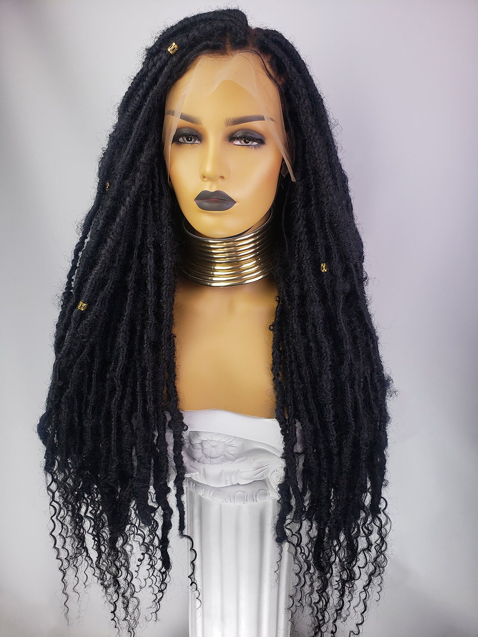 BOHO DISTRESSED LOCS Full Lace Wig 30 Inches / Human Hair | Etsy