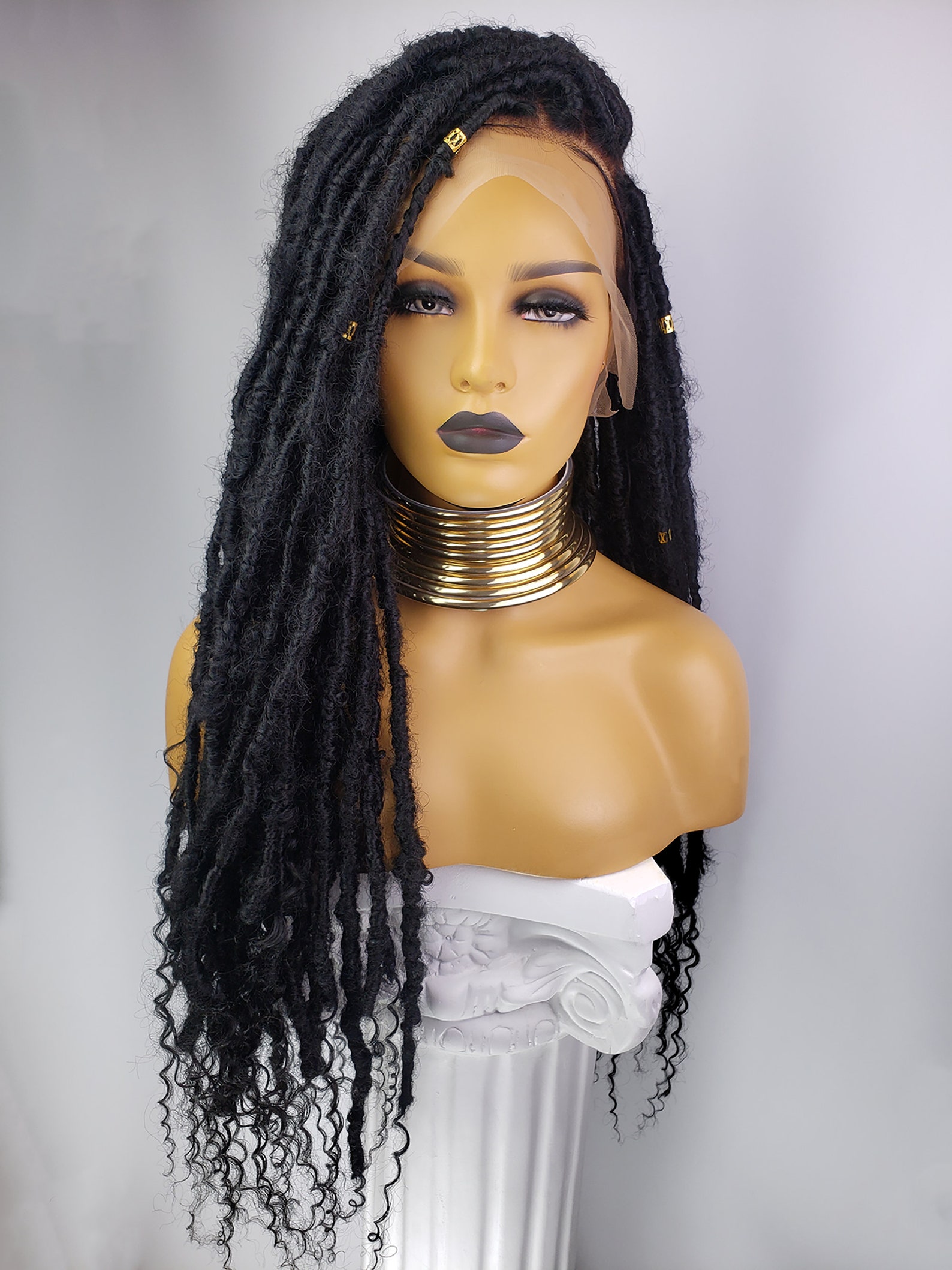 BOHO DISTRESSED LOCS Full Lace Wig 30 Inches / Human Hair | Etsy