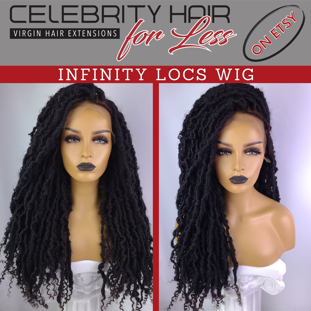INFINITY LOCS WIG Faux Locs Wig Distressed Locs Wig - Etsy