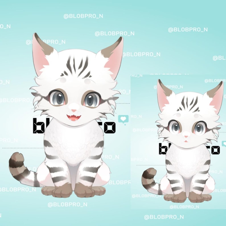 Modelo Vtuber Live2D Modelo de gato personalizable Modelo de gato ...