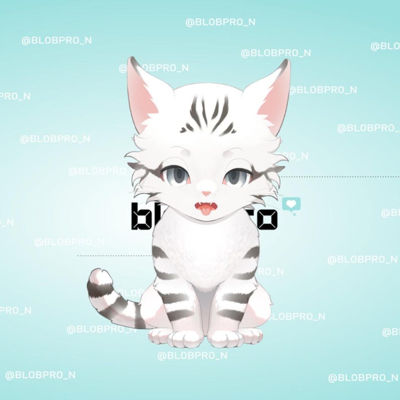 Modelo Vtuber Live2D - Modelo de gato personalizable - Modelo de gato ...