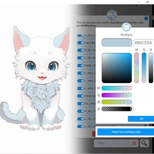 Customizable Vtuber Cat Model Live2d | Anime Cats Avatar | Premade ...