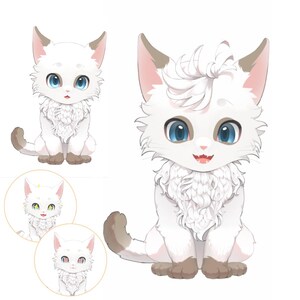 Customizable Vtuber Cat Model Live2d | Anime Cats Avatar | Premade ...