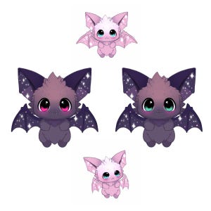 Premade Vtuber Model - Vampire Bat Live2d - Halloween Bat Avatar ...