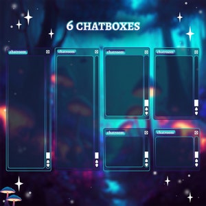 Twitch Overlay Stream Package Fairy Cozy Forest With Magical Mushrooms, Animated Screens, Alerts ...