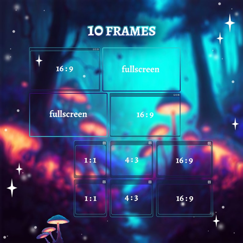 Twitch Overlay Stream Package Fairy Cozy Forest With Magical - Etsy