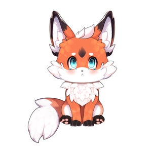 Customizable Live2d Vtuber | Anime Fox Model | Editable & Rigging ...